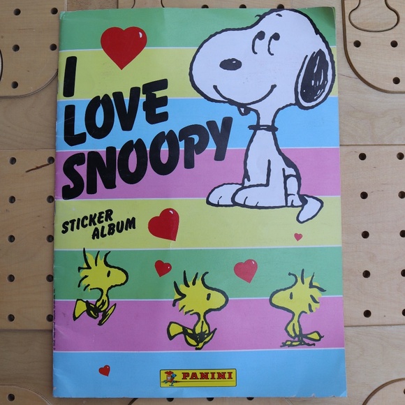 Vintage | Toys | Vintage I Love Snoopy Collecting Large Sticker Album ...